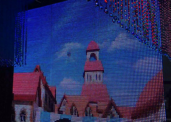 Custom Flexible P16mm LED Wall Screen Display Outdoor For Advertising