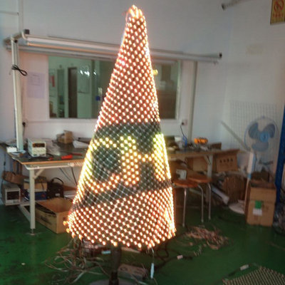 Full Color LED Curtain Screen Flexible Display  For Christmas Tree Waterproof