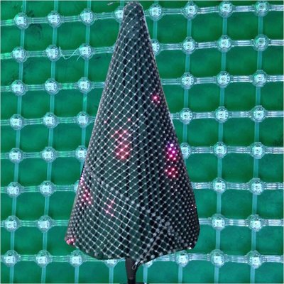 P50 Full Color LED Curtain Display Soft Led Screen Glasswall Decoration Screen