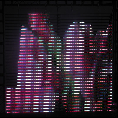 LED Curtain Display Screen 31.25mm x 62.5mm Suite For Outdoor Or Indoor