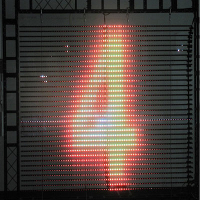 LED Curtain Display Screen 31.25mm x 62.5mm Suite For Outdoor Or Indoor