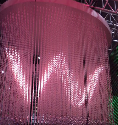 Soft Strips Flxible 3D LED Display Video Effect Curtain For Wine Bar / Hotel