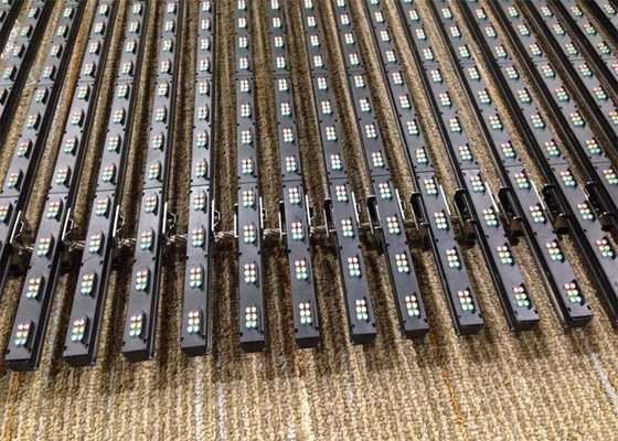 High Brightness 2R2G2B LED Glass Display , LED Glass Wall Panels For Video