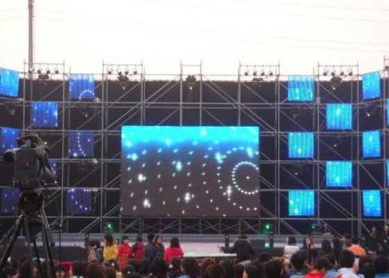 China Clear SMD3535 Stage LED Screen 500 x 500 mm Die casting Aluminum Cabinet supplier