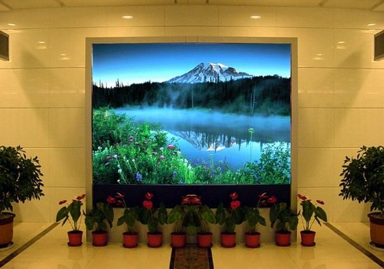 China 1R1G1B P6 Indoor Full Color LED Display Board With Wire Ethernet, 140°(H)/140°(V) supplier