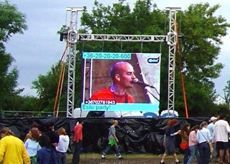China Full Color P10 led video wall panels , 1R1G1B led advertising signs 10000 dots / m2 supplier