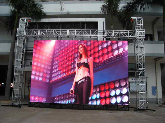 China P10 Outdoor Full Color Stage LED Screens Stand Rental , Energy Saving 7000 Nits supplier