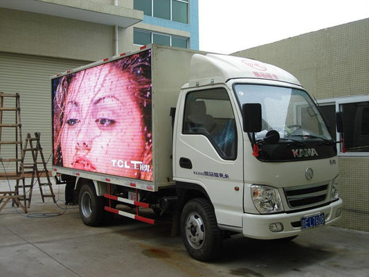 China Outdoor P12 Mobile Truck Mounted LED Screen Rental For Video supplier