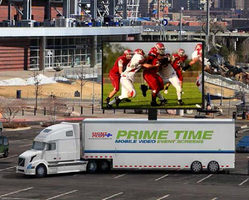 China P16 DIP 2R1G1B Traffic Truck Mounted LED Screens , Static Current High Resolution supplier