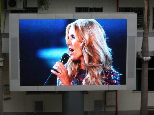 China High Definition DIP P6 Outdoor Advertising LED Display Panel 1R1G1B , 27778dots/sqm supplier