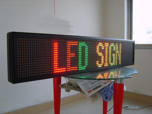China P10 Double Color LED Scrolling Message Sign For Business , DIP546 320*160MM supplier