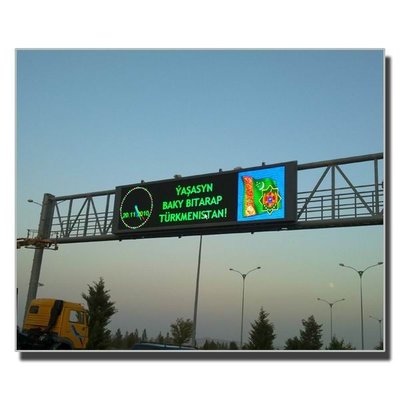 China P16 Outdoor LED Scrolling Message Sign , 20*10 Pixels Moving Billboard supplier