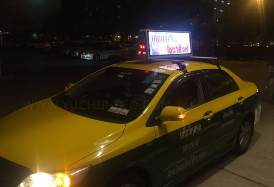 China SMD2727 taxi top advertising signs 24 hours advertisement in Day and Night supplier