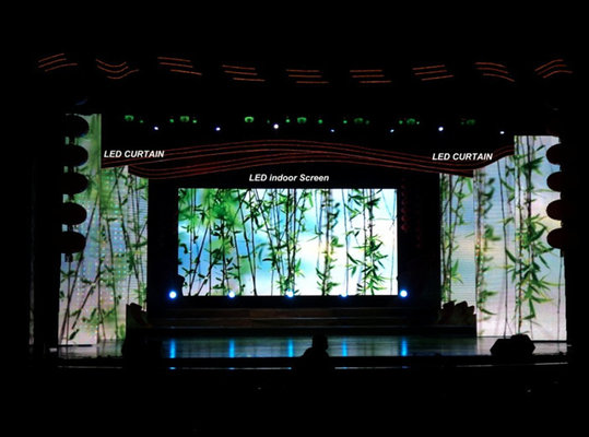 China Super Slim P6.25 Flexible Led Video Screen , Indoor Rental Curtain Led Display SMD3528 supplier