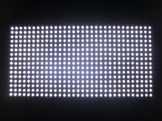 China Single White P10 Semi - Outdoor LED Display Module High Brightness supplier