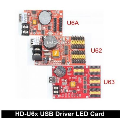 China Huidu HD-U62  U-disk Single Color LED Card Work For Single Color and Two Colors LED Display Modules supplier
