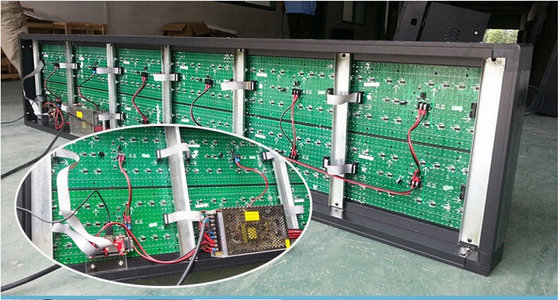Single Color 1/4 scan Noiseless Led Traffic Display 10mm Pixel pitch supplier