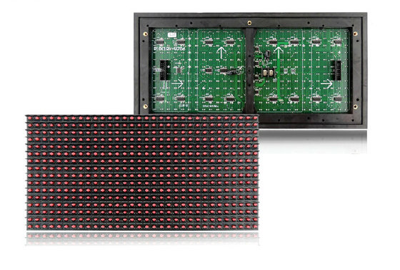 P10 Outdoor Red Color LED Display Module , Waterproof High Brightness P10 320x160mm LED Module supplier