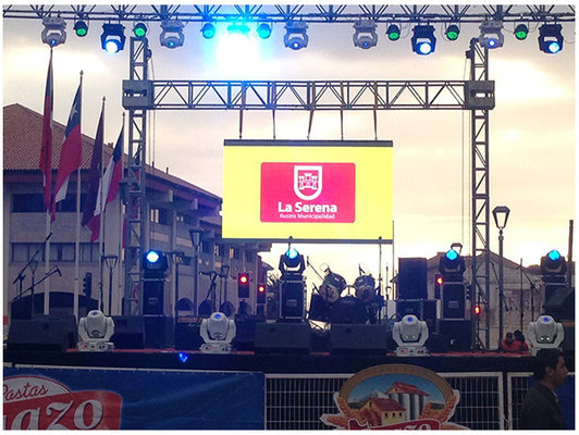 P6.25 RGB Matrix Outdoor led screen stage For Live Concert , 1920Hz Refresh Rate supplier