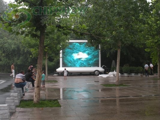 Outdoor Full Color Truck Mounted LED Screen , 25 Pitch Panels Digital Display supplier
