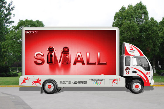 8MM SMD Mobile Truck Mounted LED Screen Electronic Signs Outdoor supplier