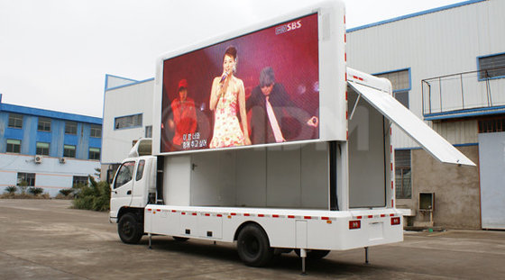Outdoor Mobile Truck Mounted LED Display Advertising Billboard , 960X960 Cabinet supplier