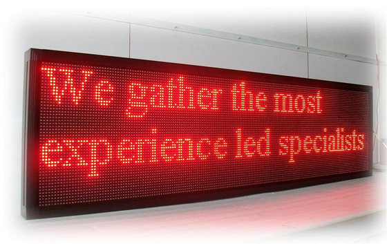 Indoor Single Color Led Scrolling Message Signs 10000 / M2 Pixel Density supplier