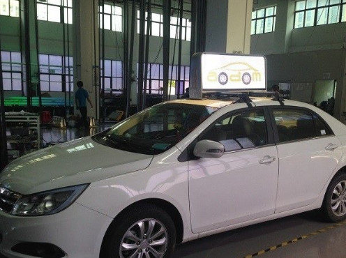 HD Taxi Led Display Advertising , Two Sides taxi led screen High Brightness supplier