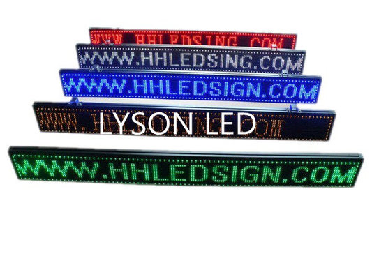 Waterproof P10 Led Traffic Display , Single Red Color led moving message display supplier