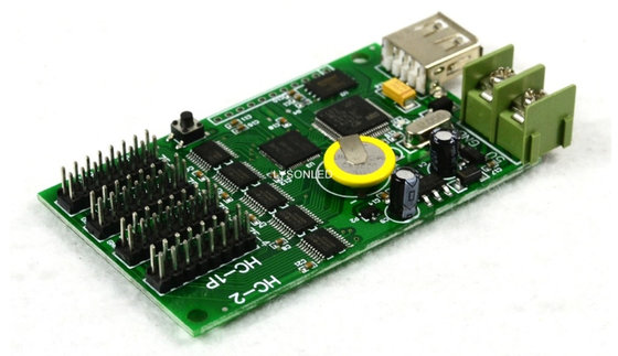 Asynchronous HC-2 U-disk Full color LED Video Card 4*HUB75E Support 1/32 Scan LED Display,RGB LED Video Screen Controlle supplier