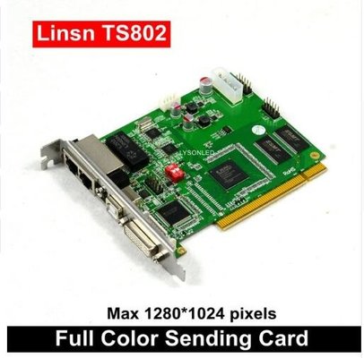 LINSN TS802D Sending Card , Full Color LED Video Display LINSN TS802 Sending Card Synchronous LED Video Card SD802 supplier