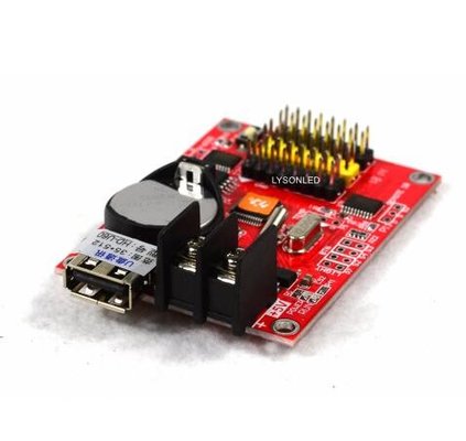 HD-U60 P10 Single color and Dual color led display controller for led moving signs with usb U-disk communication supplier