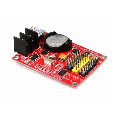 HD-U60 P10 Single color and Dual color led display controller for led moving signs with usb U-disk communication supplier