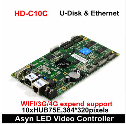 Huidu HD-C10C Asynchronous Indoor & Outdoor LED Video Display Controller Can add 3G/4G/Wifi /Brightness/Temperature supplier