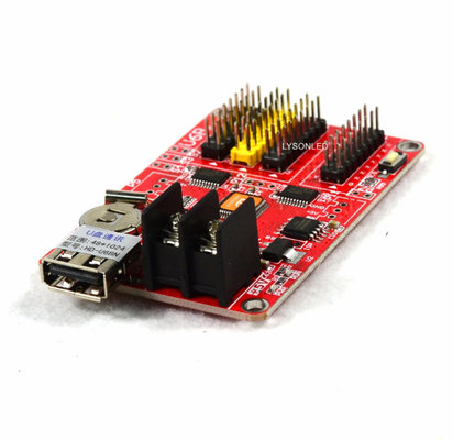HD-U6BN USB-Disk Huidu LED Display Control Card , P10 Single Color LED Display Controller with 3 x HUB12 Ports supplier