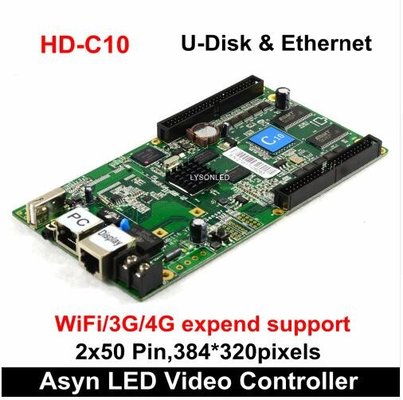 Huidu HD-C10 Asynchronous Full-Color LED Video Controller 384*320 pixels, Compatiable with HD-R501S Receiving Card supplier