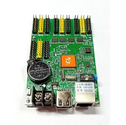 HD-E63 USB-Disk & Ethernet Communication Ports Huidu P10 Dual Color LED Display Card supplier