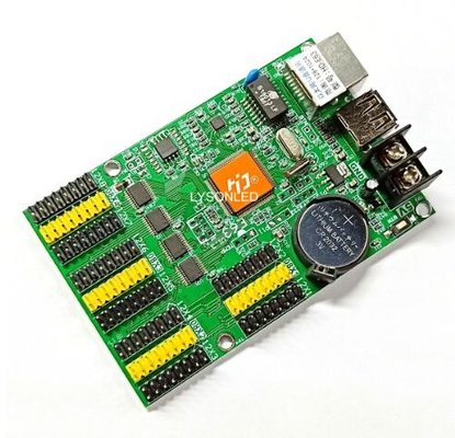 HD-E63 USB-Disk & Ethernet Communication Ports Huidu P10 Dual Color LED Display Card supplier