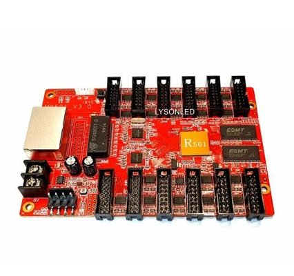Newest Huidu HD-R501 Full Color Receiving Card 12x Hub75E Ports Support 1/32 Scan LED Video Display(Work with C10/C30/A3 supplier
