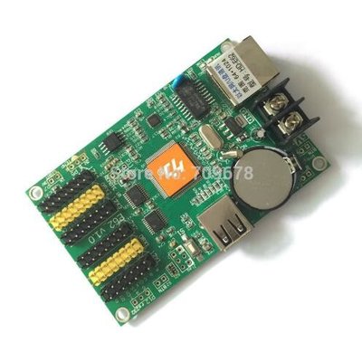 HD-E62 USB-Disk & Ethernet Communication Ports Huidu P10 Monochrome LED Display Card supplier