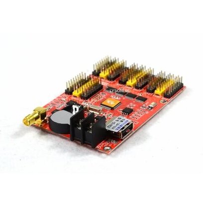 HD-W63 Huidu Wireless Wifi + Usb Driver  , Wifi Single Color Led Control Card For Led Message Sign app control supplier