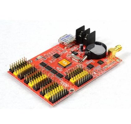 HD-W63 Huidu Wireless Wifi + Usb Driver  , Wifi Single Color Led Control Card For Led Message Sign app control supplier