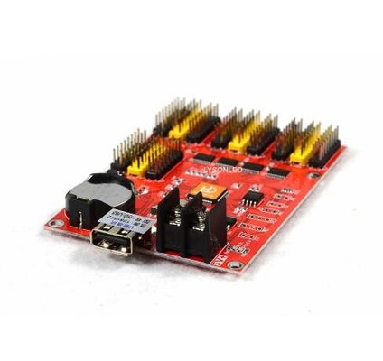 Hd-U63 Usb-disk Port  P10 Led Display Control Card , Max 512x128 Pixels Single Color P4.75/P10 Led Module Control Card supplier