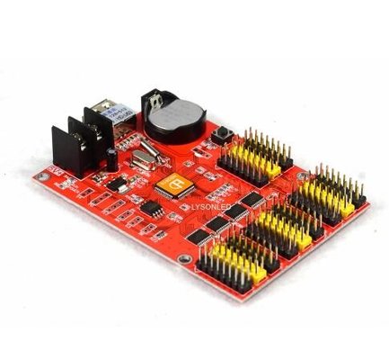 Hd-U63 Usb-disk Port  P10 Led Display Control Card , Max 512x128 Pixels Single Color P4.75/P10 Led Module Control Card supplier