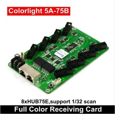 Colorlight 5A-75BSynchronous Receiving Card 8xHub75E Scan 1/32 Full Color LED Video Display Receiving Card supplier