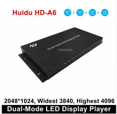 HD-A6 Asynch & Synch Large LED Video Display Player, Dual-Mode LED Video Controller 4 in 1 player(WIFI/4G ） supplier