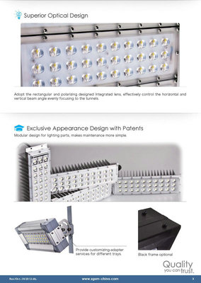 Ultra Bright Subways 65W LED Tunnel Lamp 3yrs With Efficient LED Driver