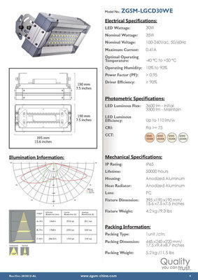 Ultra Bright Subways 65W LED Tunnel Lamp 3yrs With Efficient LED Driver
