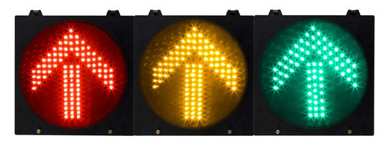 ISO9001 Full Ball Traffic Signal Lights With Visor / Bracket