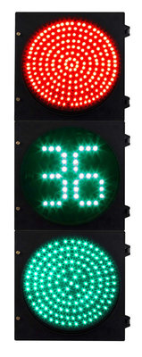 ISO9001 Full Ball Traffic Signal Lights With Visor / Bracket